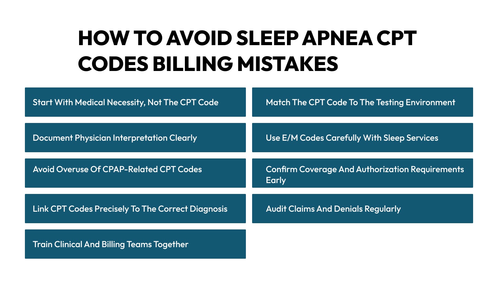 ICD-10 Codes for Sleep Apnea: Billing, CPT & Medicare Rules
